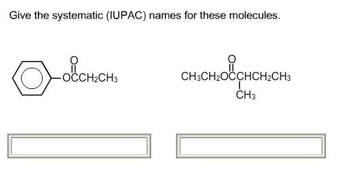 Solved Give the systematic (IUPAC) names for these | Chegg.com