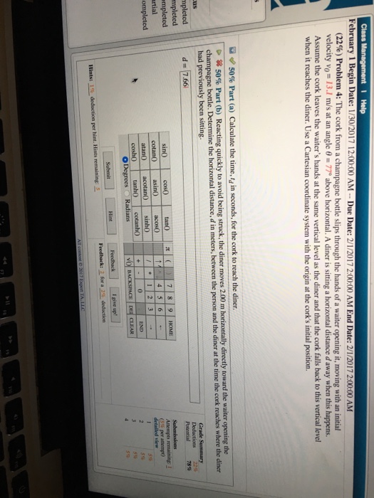 Solved Class Management I Help February 1 Begin Date: | Chegg.com