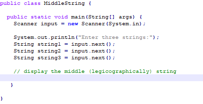 Solved Download the program MiddleString. java. This program | Chegg.com