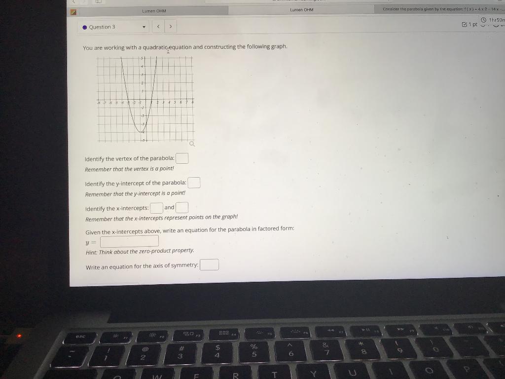 Solved You are working with a quadratigequation and | Chegg.com
