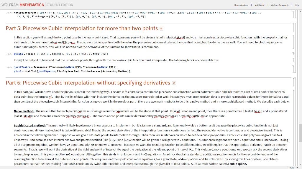 WOLFRAM MATHEMATICA STUDENT EDITION Demonstrations | | Chegg.com