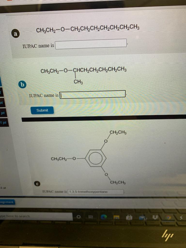 Solved Assign the IUPAC name to each of the following | Chegg.com