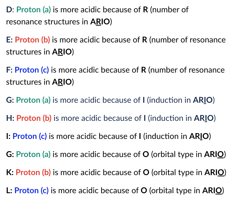 Solved For the compound below please determine which of the | Chegg.com