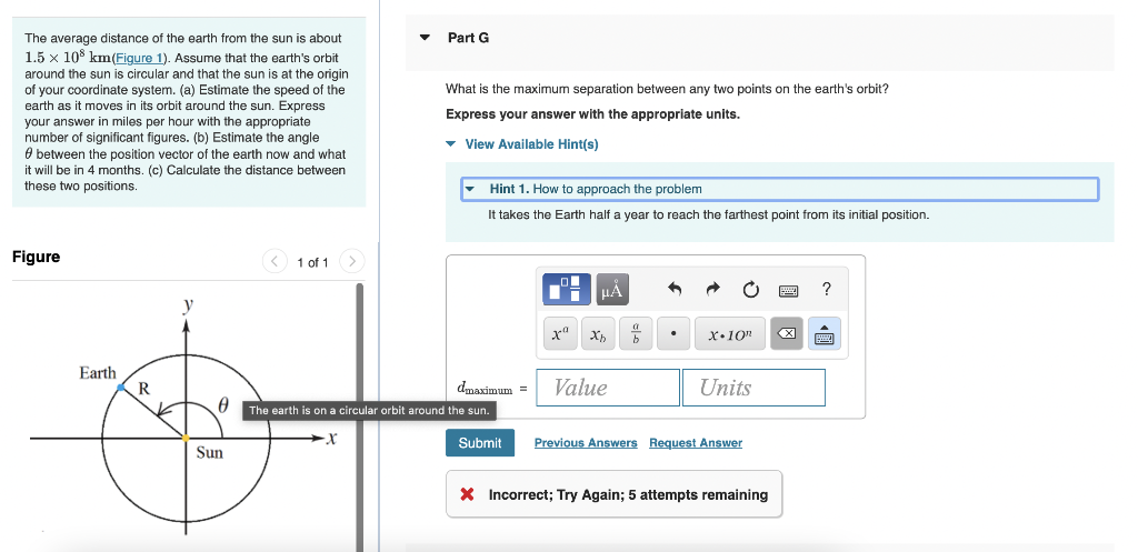 Solved What is the maximum separation between any two points | Chegg.com