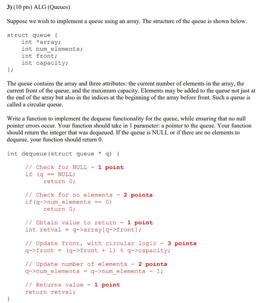 Solved This is a question based on queues. Can you explain | Chegg.com