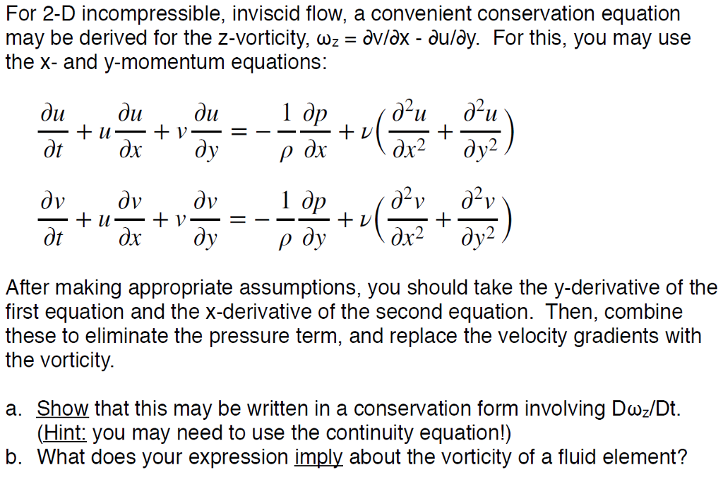 Solved For 2-D incompressible, inviscid flow, a convenient | Chegg.com