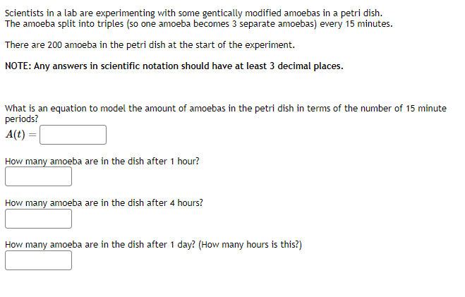 Solved Scientists in a lab are experimenting with some | Chegg.com