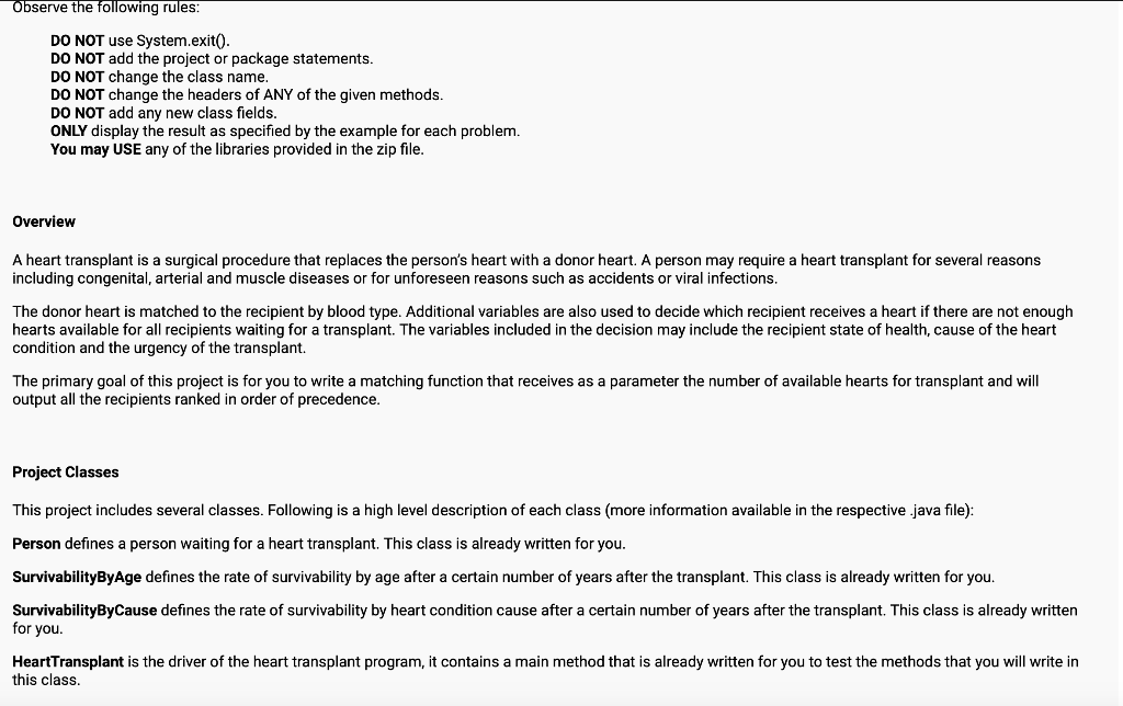 data.txt HeartTransplant.java Person.java StdIn.java | Chegg.com