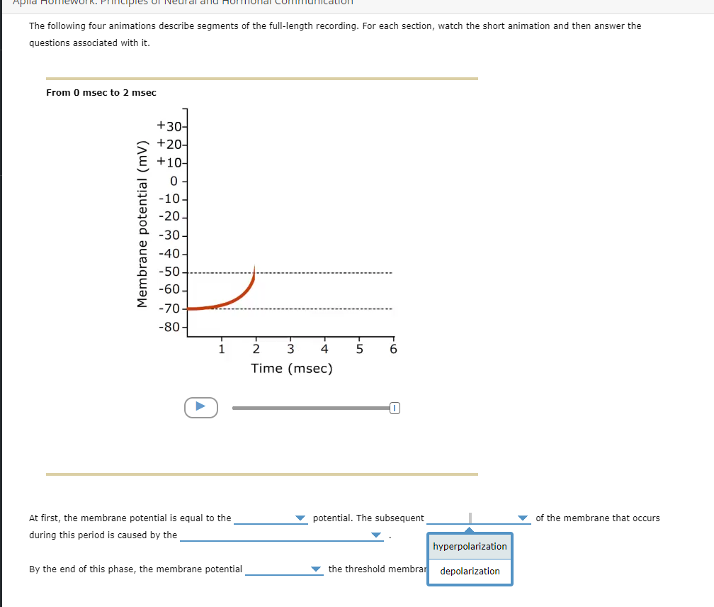 Solved The following four animations describe segments of | Chegg.com