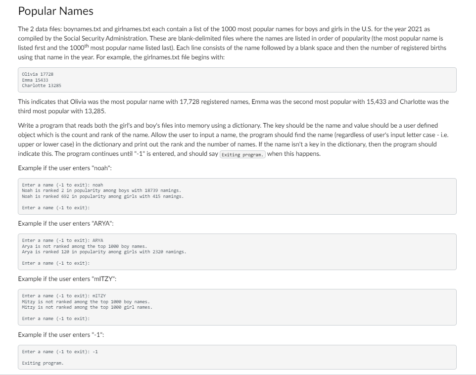 Solved IN PYTHON WITHOUT CLASSES PLEASE AND DO NOT JUST COPY | Chegg.com