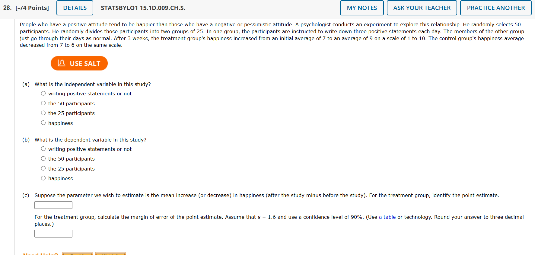 Solved decreased from 7 to 6 on the same scale. (a) What is | Chegg.com