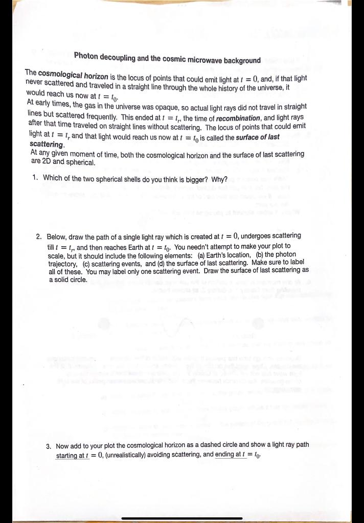 Solved Part III: Our Universe Recent observations indicate | Chegg.com