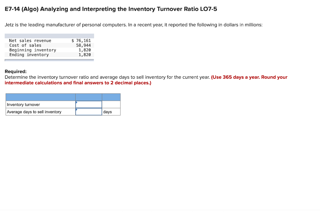 Solved E7-3 (Algo) Inferring Missing Amounts Based on Income | Chegg.com