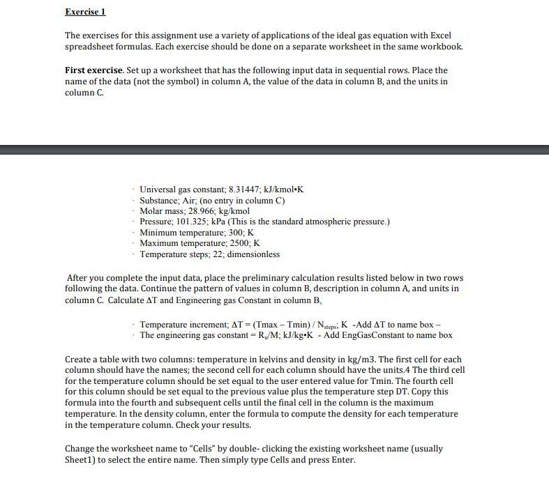 Solved Exercise 1 The exercises for this assignment use a | Chegg.com