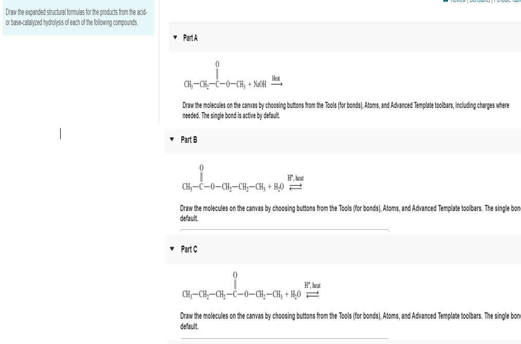 Solved w VIV Draw the expanded structural formulas for the | Chegg.com