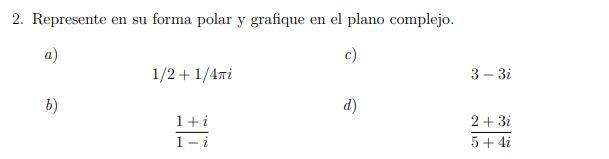 Solved Represent in its polar form and graph in the complex | Chegg.com