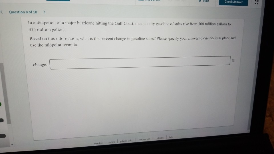 Solved Hint Check Answer Question 8 of 18 > In anticipation | Chegg.com