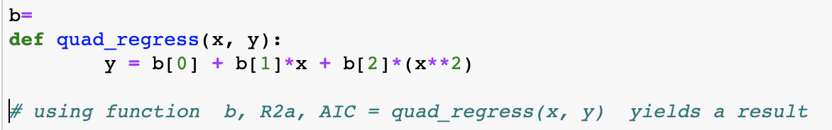 Solved Help write a PYTHON code of quadratic regression, | Chegg.com