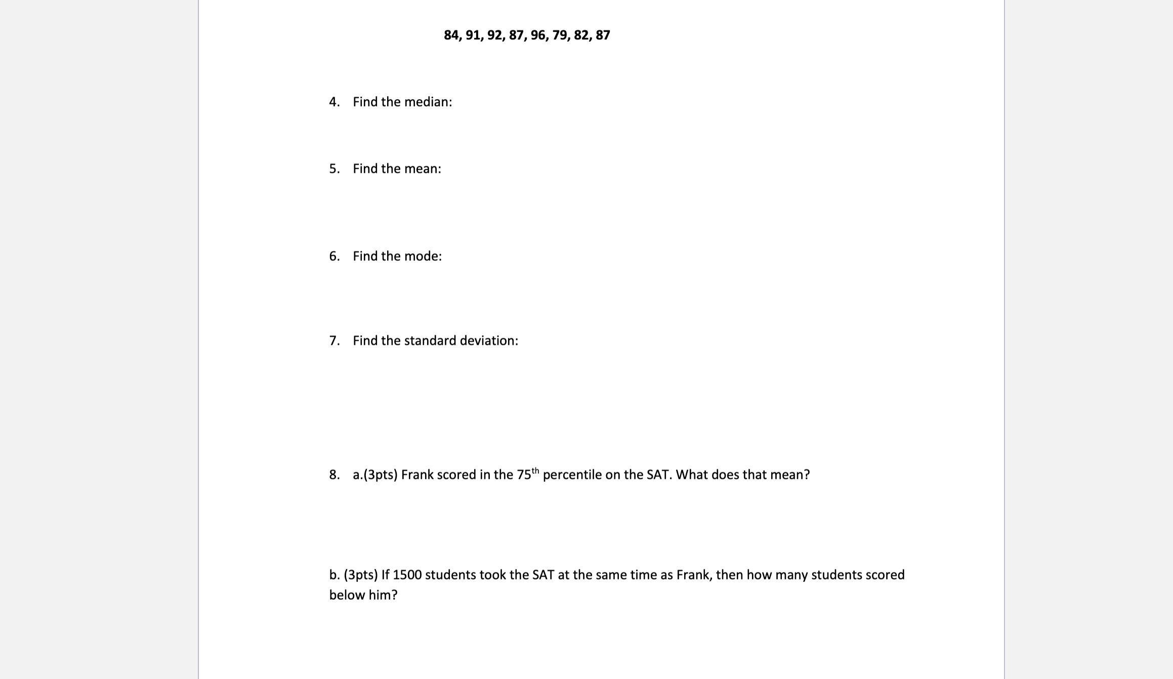 Solved PLEASE ANSWER QUESTIONS 4 to 8b CORRECTLY. AND USE | Chegg.com