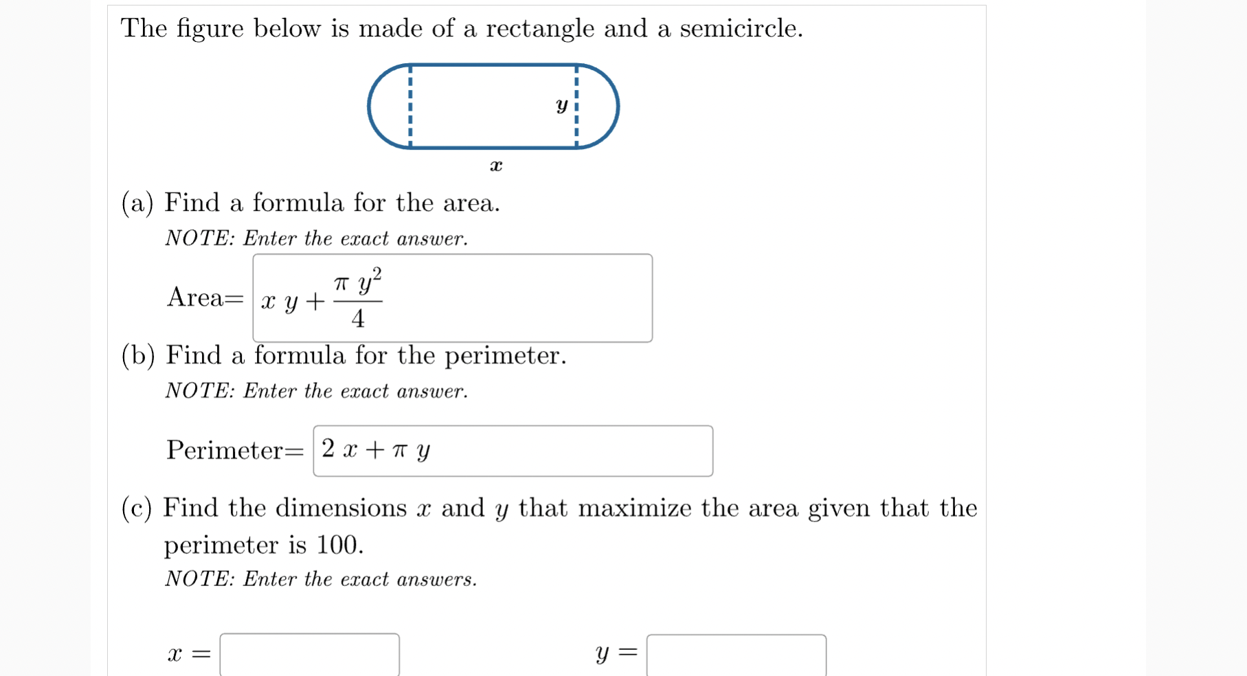 Solved The figure below is made of a rectangle and a | Chegg.com
