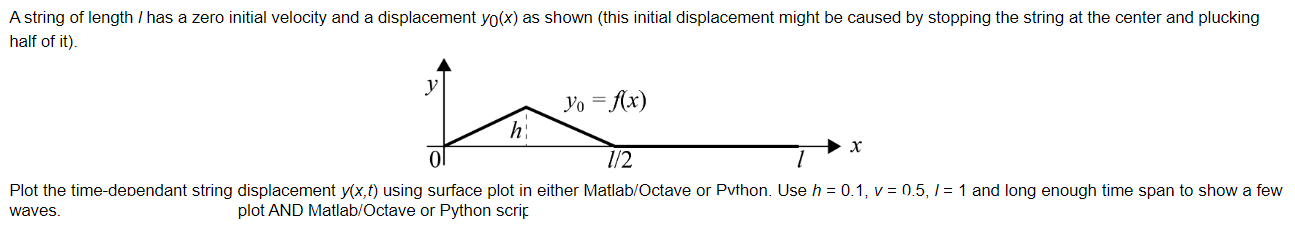 Solved h=0.1,v=0.5,I=1 | Chegg.com