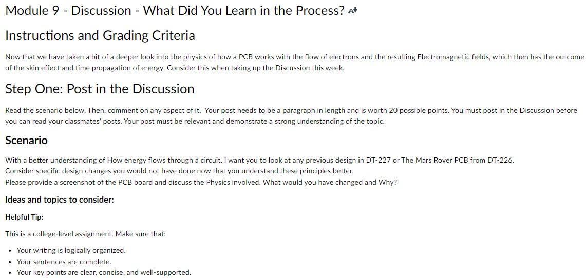 Solved Module 9 - Discussion - What Did You Learn in the | Chegg.com
