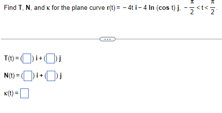 Solved 1) ﻿Find T,N, ﻿and k ﻿for the plane curve 2) | Chegg.com