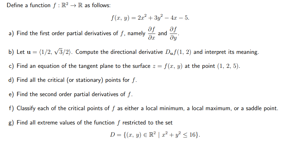 Solved Define a function f : R2 + R as follows: f(x, y) = | Chegg.com