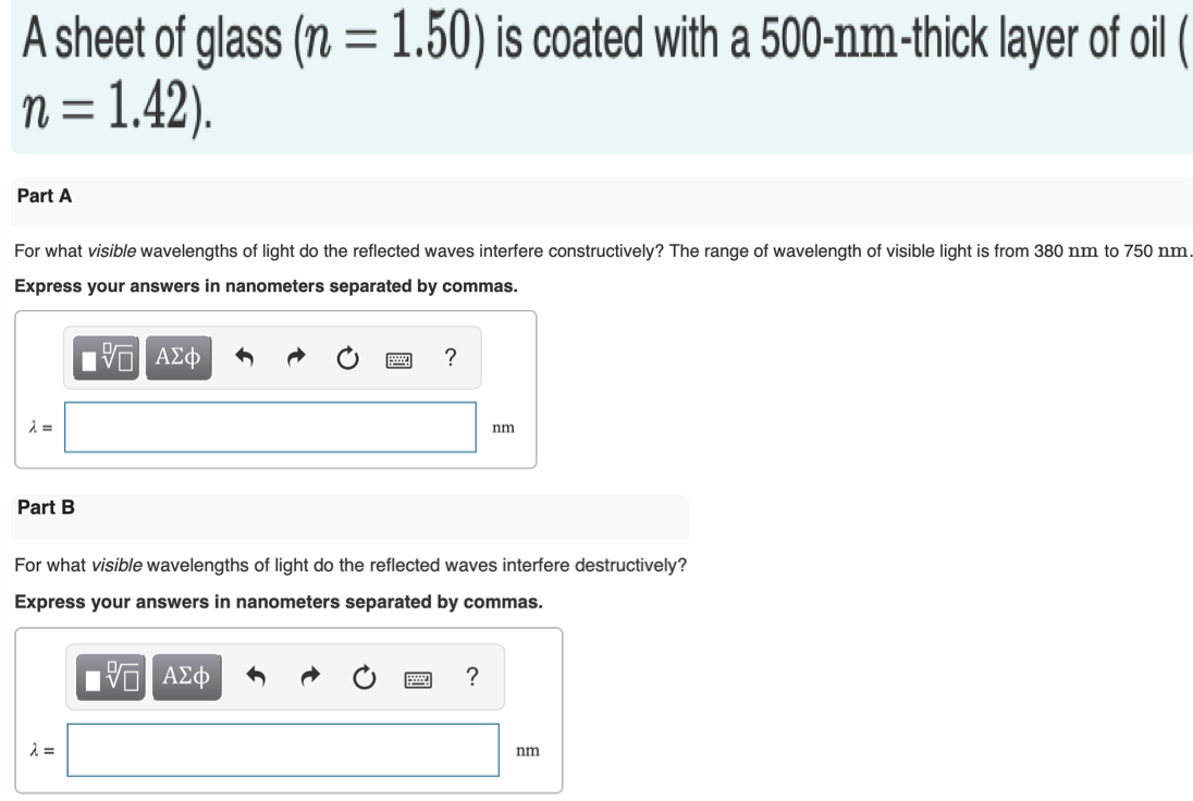 Solved A Sheet Of Glass n 1 50 Is Coated With A Chegg solved-a-sheet-of-glass-n-1-50-is-coated-with-a-chegg