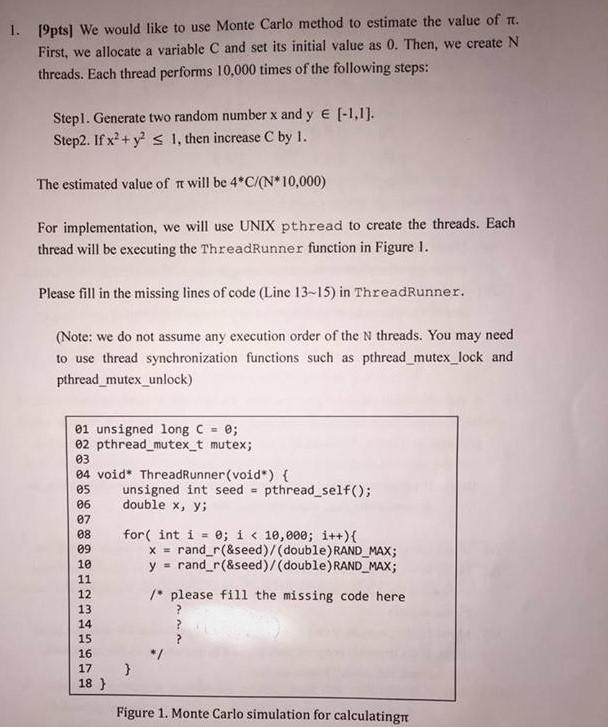 Solved We could like to use Monte Carlo method to estimate | Chegg.com