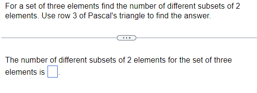 Solved For a set of three elements find the number of | Chegg.com