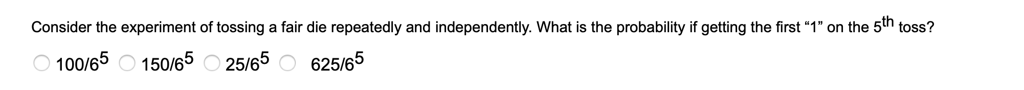 Solved Consider the experiment of tossing a fair die | Chegg.com