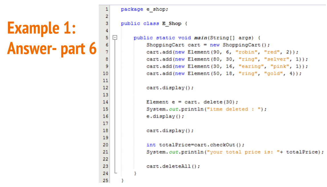 Solved Q1- Write a Java program to implement adding Courses | Chegg.com