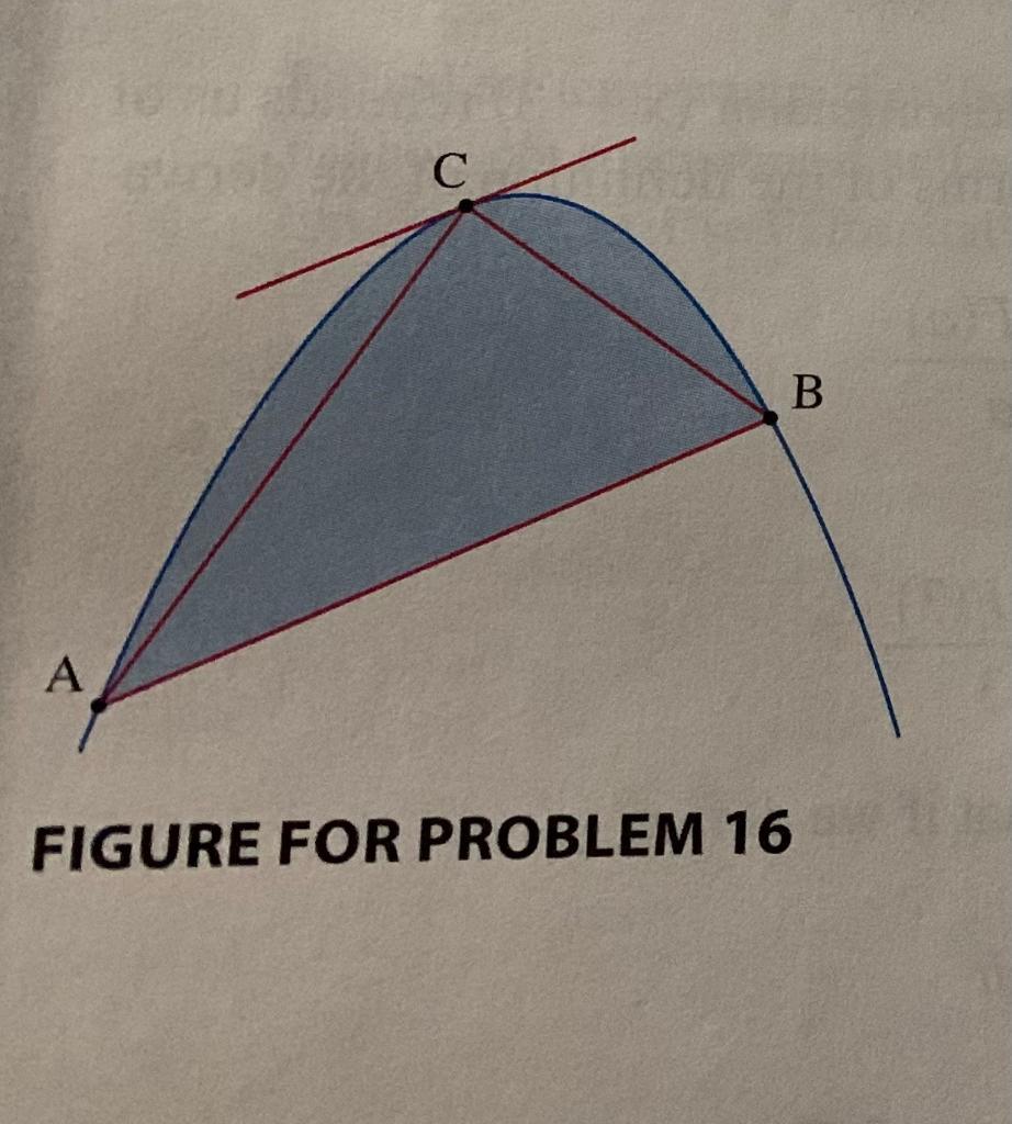 Solved FIGURE FOR PROBLEM 166. The figure shows a parabolic | Chegg.com