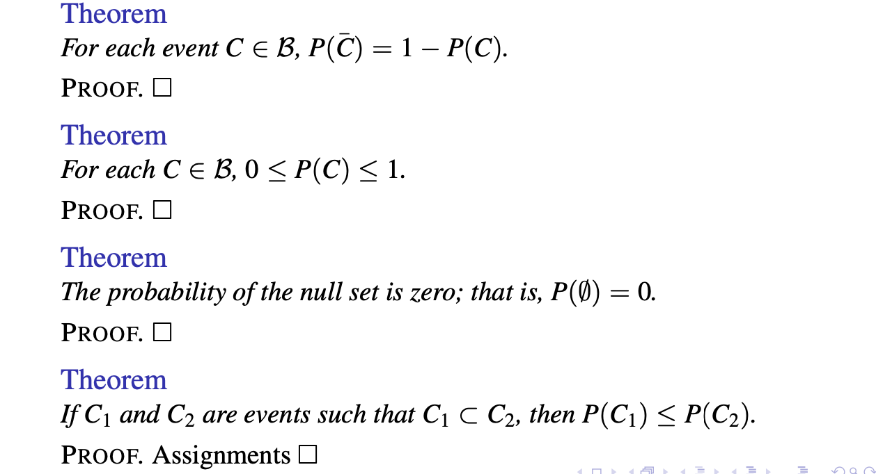 Solved Ineorem For each event C∈B,P(Cˉ)=1−P(C). PROOF. | Chegg.com