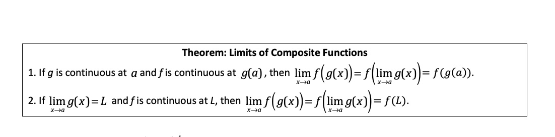 Solved Problem 9. Use the continuity rules and theorems on | Chegg.com