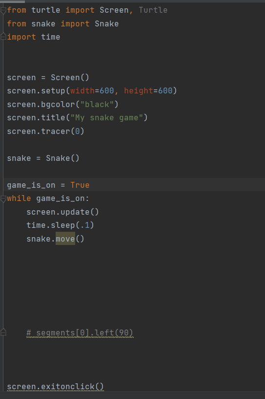 from turtle import Screen, Turtle from snake import | Chegg.com