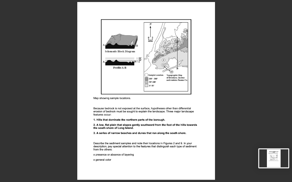 Solved GEOLOGY OF BROOKLYN AND QUEENS In most areas of | Chegg.com
