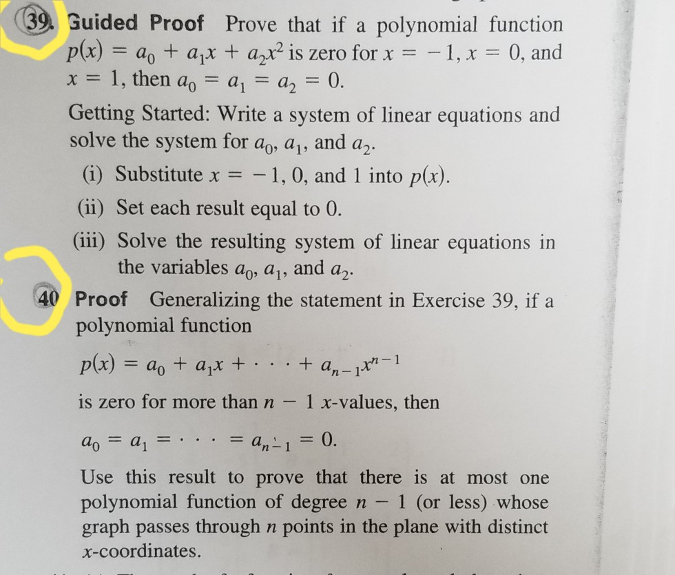 Solved Polynomial Curve Fitting In Exercises 1-12, (a) | Chegg.com