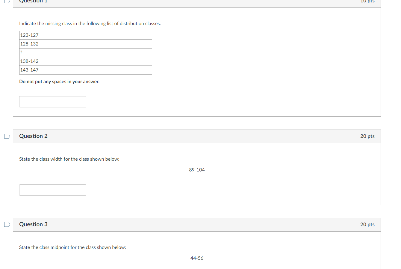 Solved Indicate the missing class in the following list of | Chegg.com