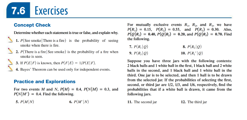 Solved Concept Check For mutually exclusive events R1,R2, | Chegg.com