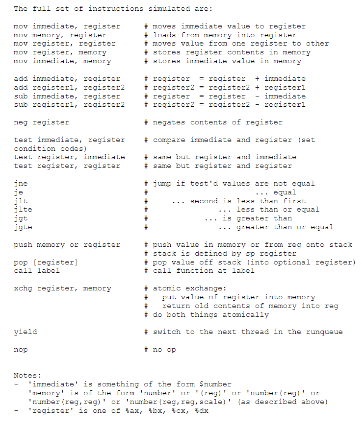 The following output file shows a thread trace in a | Chegg.com