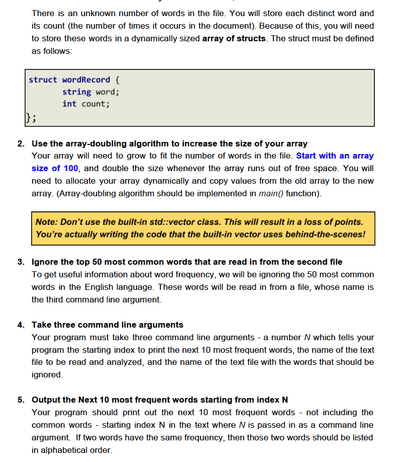 Solved Array doubling with dynamic memory OBJECTIVES Read a | Chegg.com