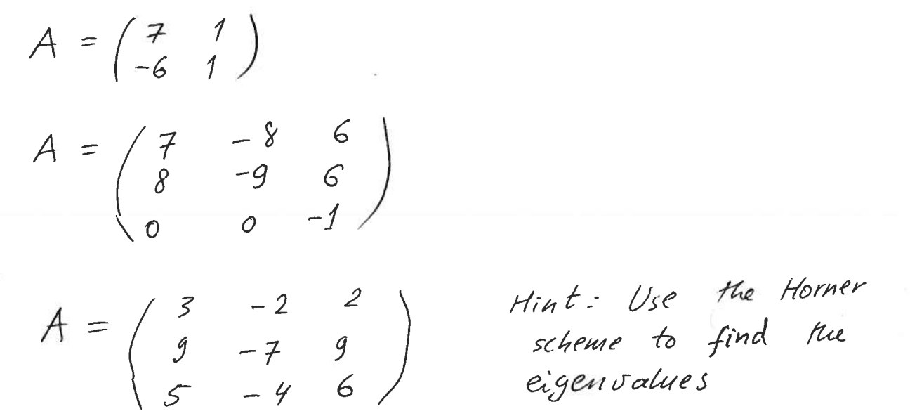 Solved Find the Eigenvalues and Eigenvectors of the given | Chegg.com