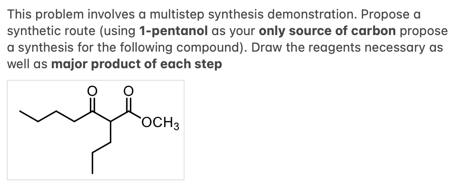 Solved This problem involves a multistep synthesis | Chegg.com
