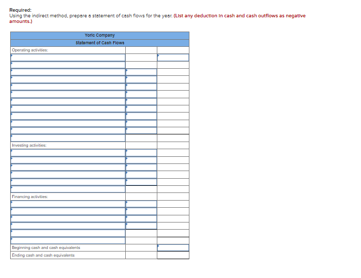 Solved Problem 15-11 (Algo) Mlssing Data; Statement of Cash | Chegg.com