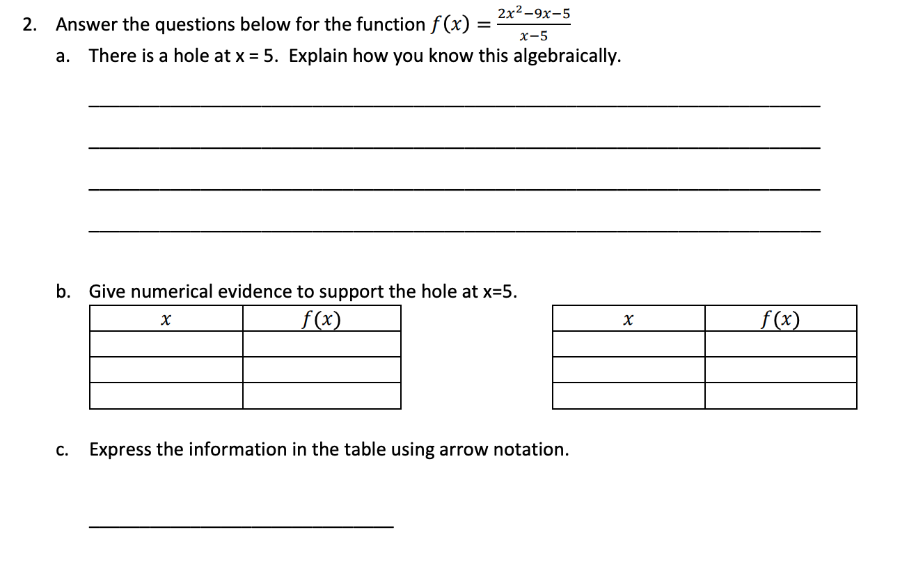 Solved 1. = 1-x Answer the questions below for the function | Chegg.com