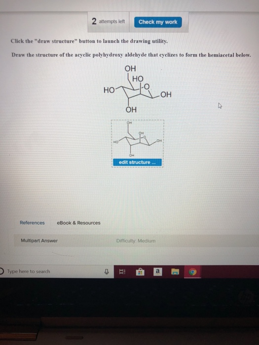 Solved 2 attempts left Check my work Click the "draw | Chegg.com