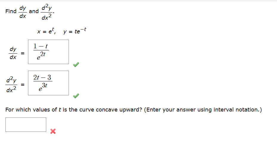 Solved Find dxdy and | Chegg.com