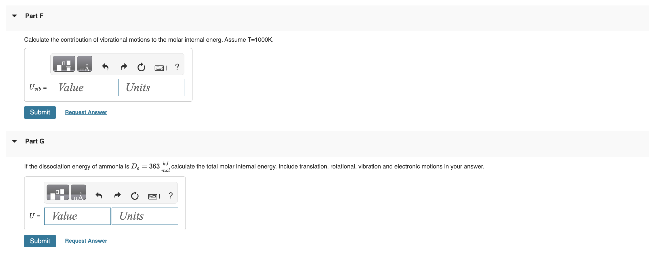 Part A Calculate the tranlational partition function | Chegg.com